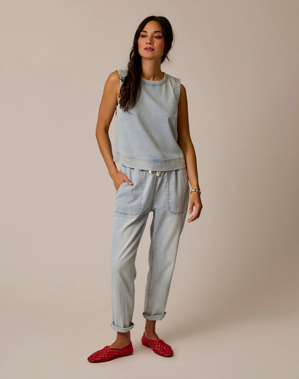 Susie Denim Tank: Savannah