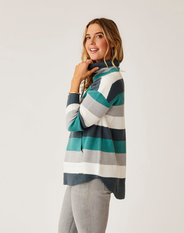 Rockvale Sweater: Wave Rugby Stripe
